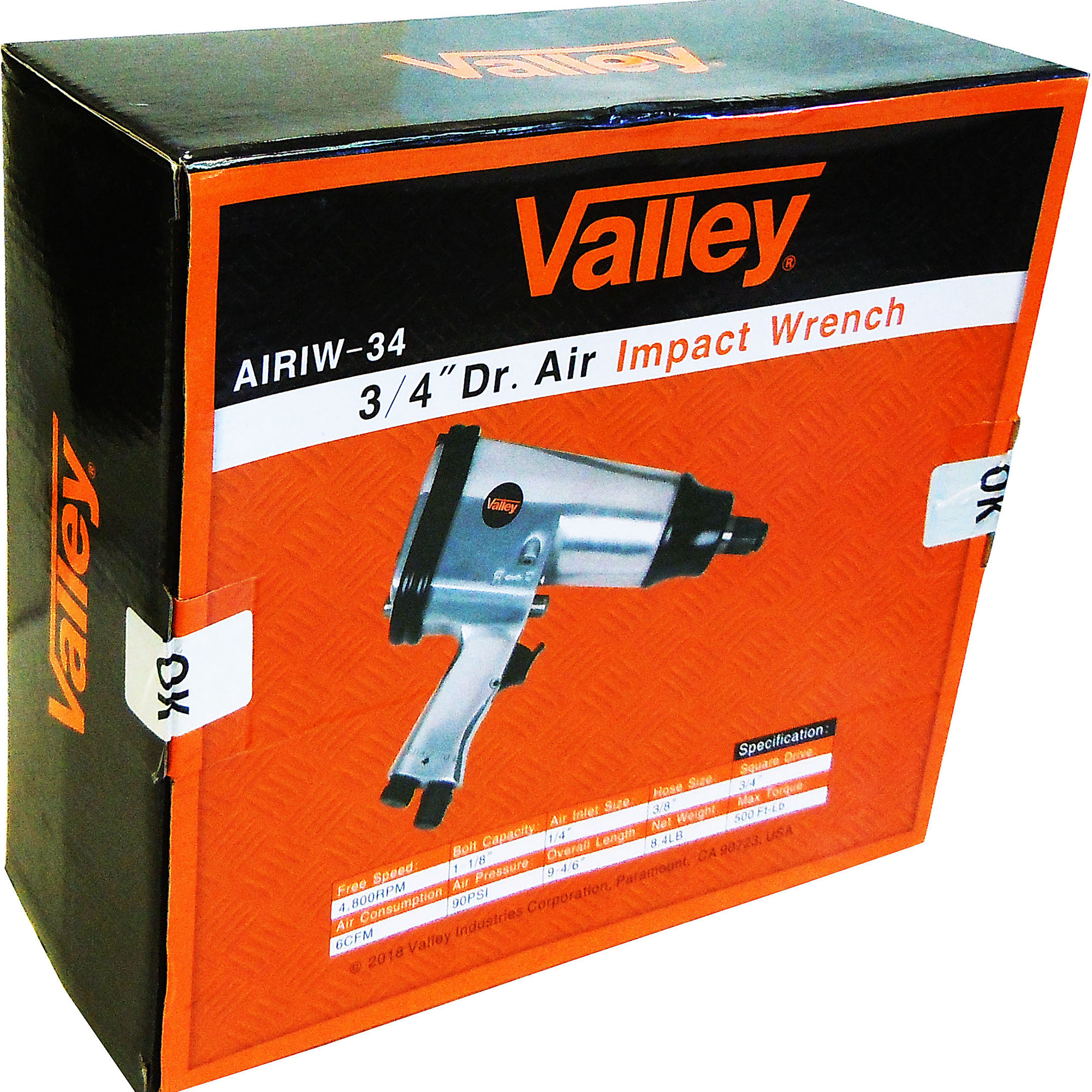 AIR IMPACT WRENCH, 3/4" DR. - Valley Industries Corporation