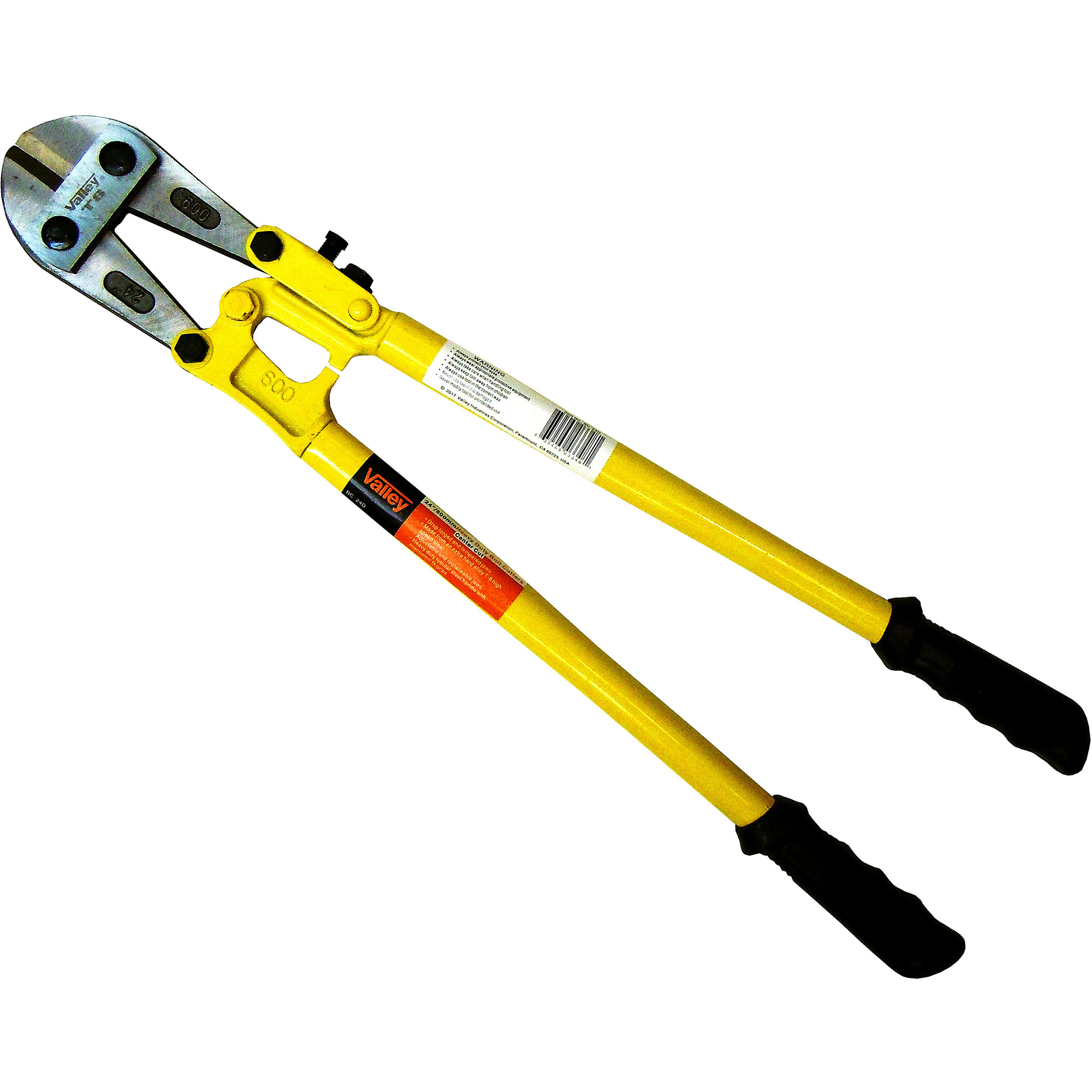 24" BOLT CUTTER, HSS BLADE, D-GRIPS, YELLOW - Valley Industries Corporation