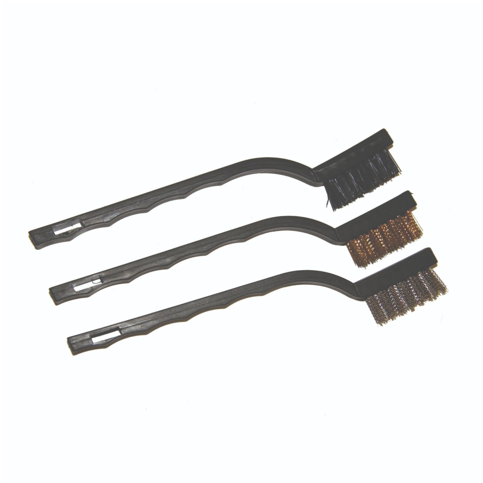 3 PC. MINI WIRE BRUSH SET, POLY HANDLES - Valley Industries Corporation