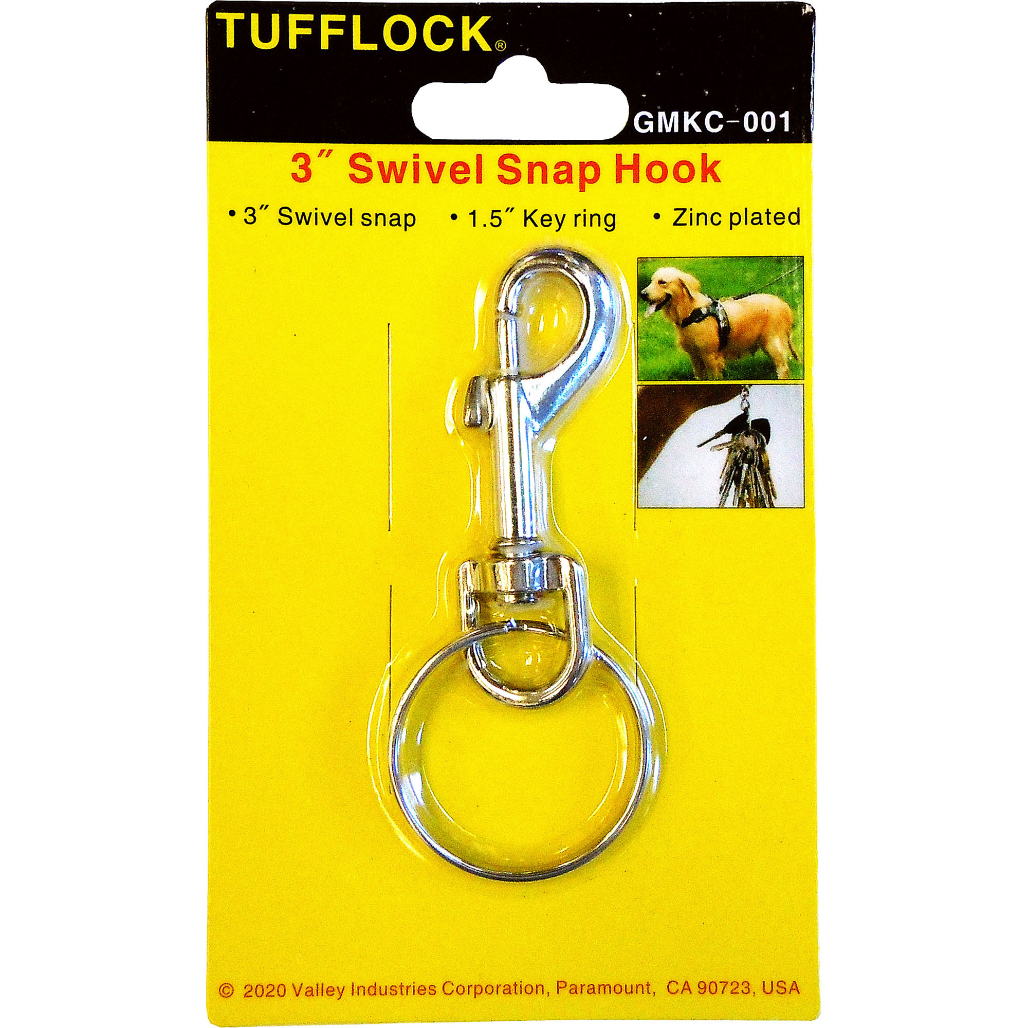 SWIVEL BOLT SNAP KEY CHAIN, LARGE - Valley Industries Corporation