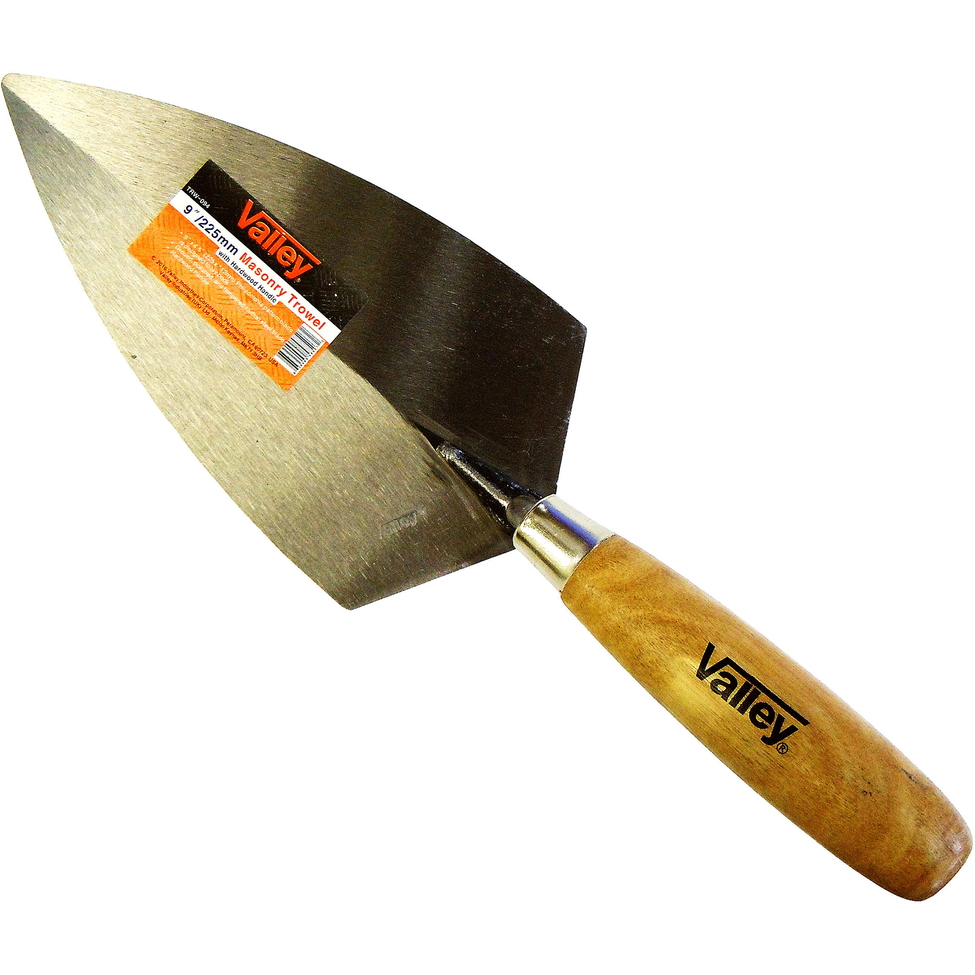 9" X 4.5" MASONRY TROWEL, WOOD HANDLE - Valley Industries Corporation