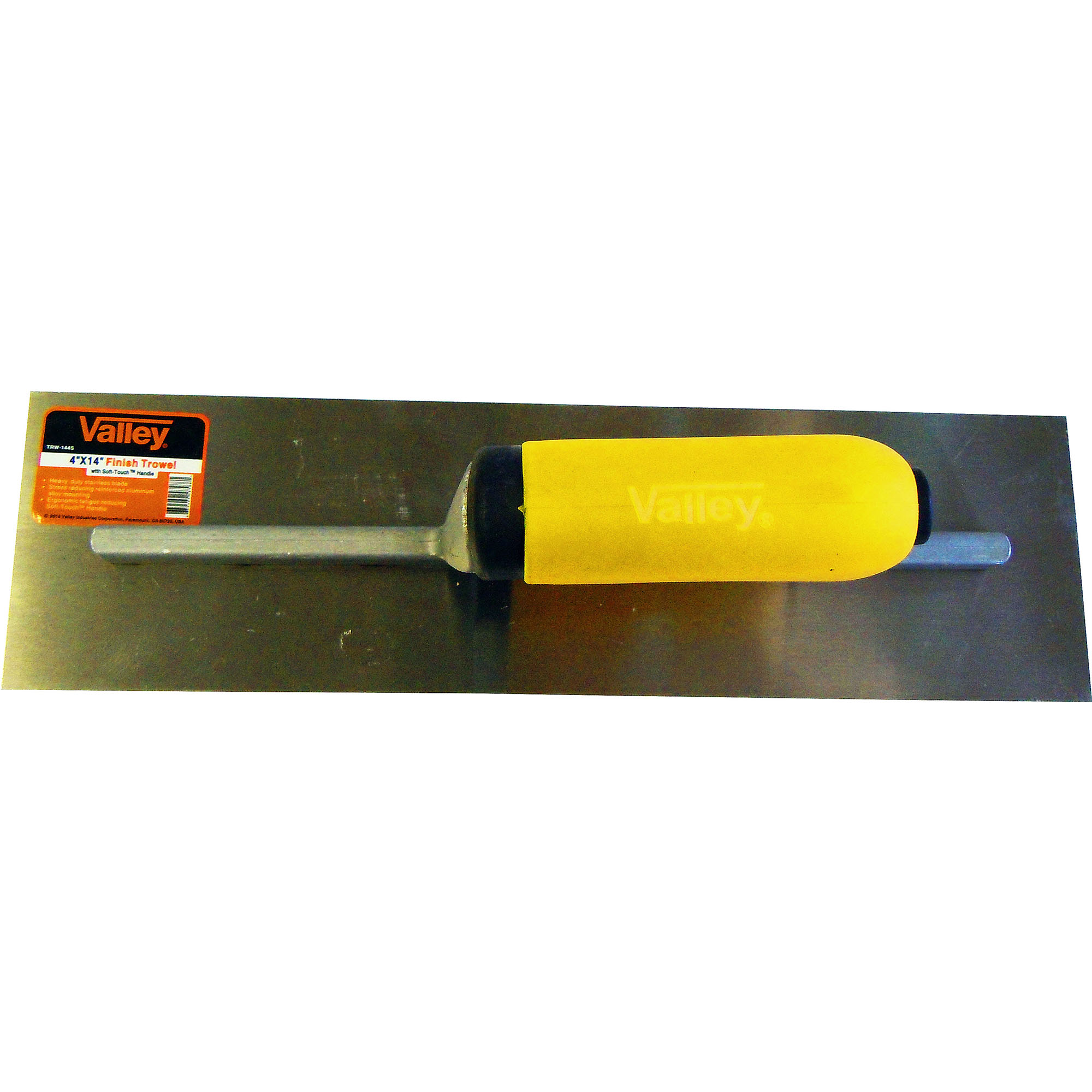 4" X 14" FINISH TROWEL, SOFT-TOUCH™ HANDLE - Valley Industries Corporation
