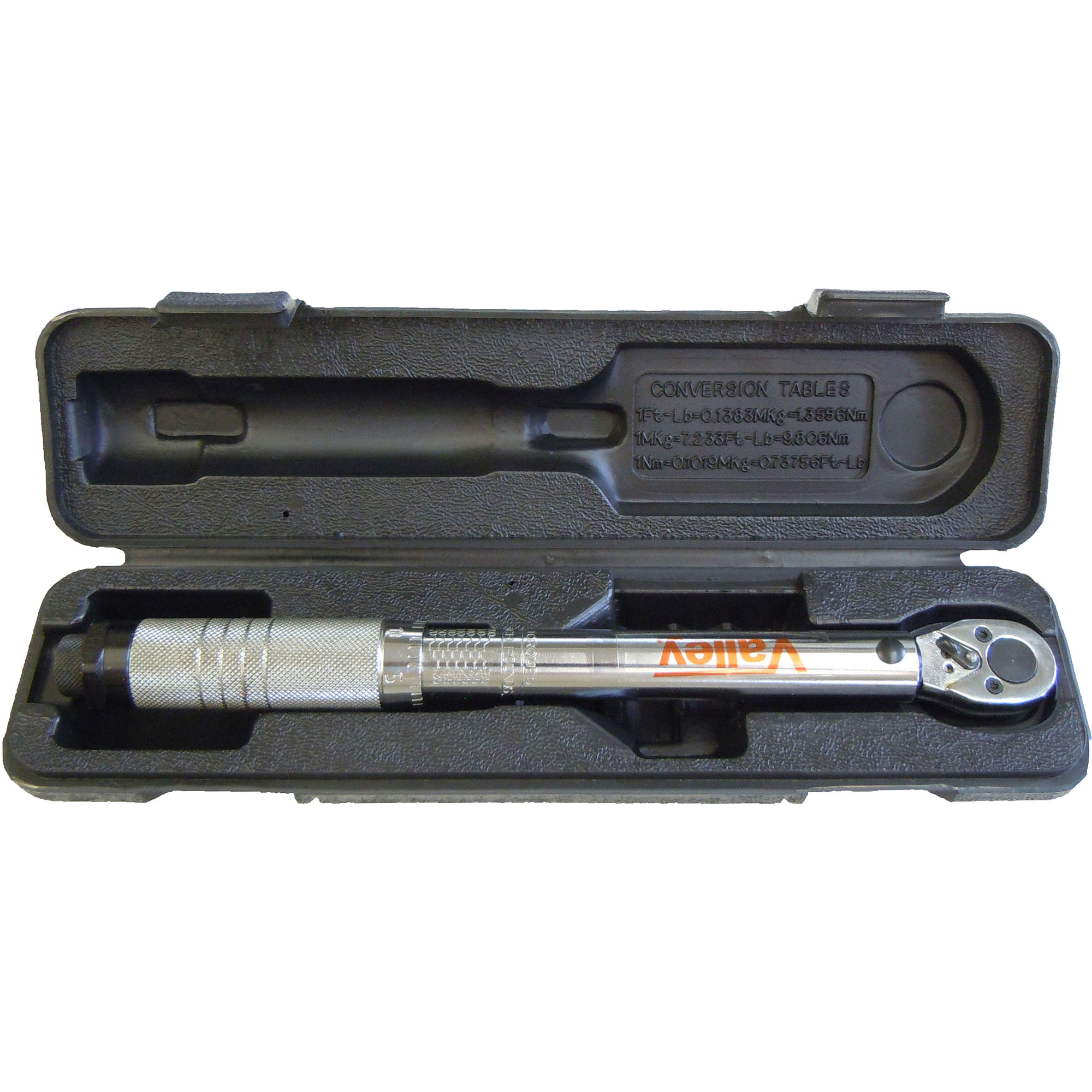 1/4" DR. CLICK TORQUE WRENCH, PVC BOX (20-200 IN/LB) - Valley ...