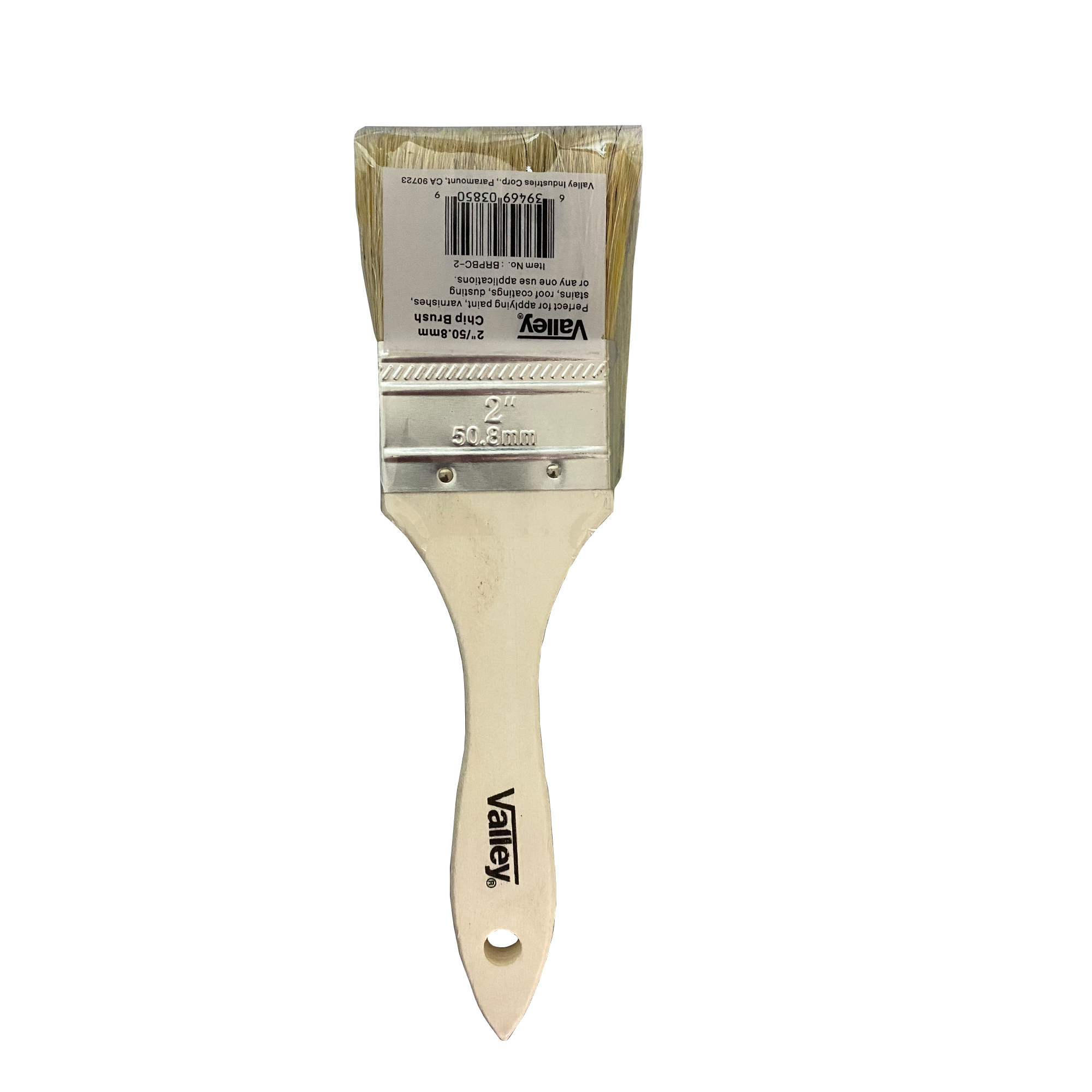 2" CHIP BRUSH, NATURAL BRISTLE, WOOD HANDLE - Valley Industries Corporation