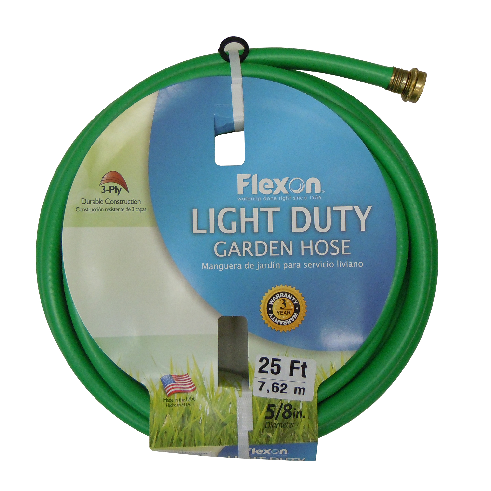 5/8" X 25 FT. WATER HOSE, GREEN (USA) - Valley Industries Corporation