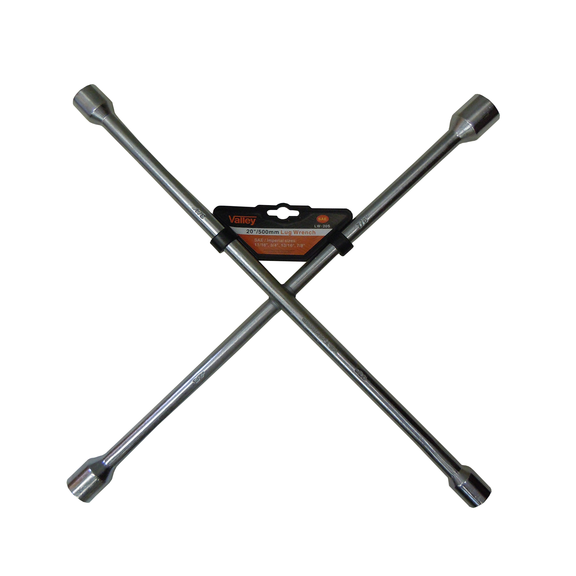 CROSS RIM LUG WRENCH-20", (11/16", 3/4", 13/16", 7/8") - Valley ...