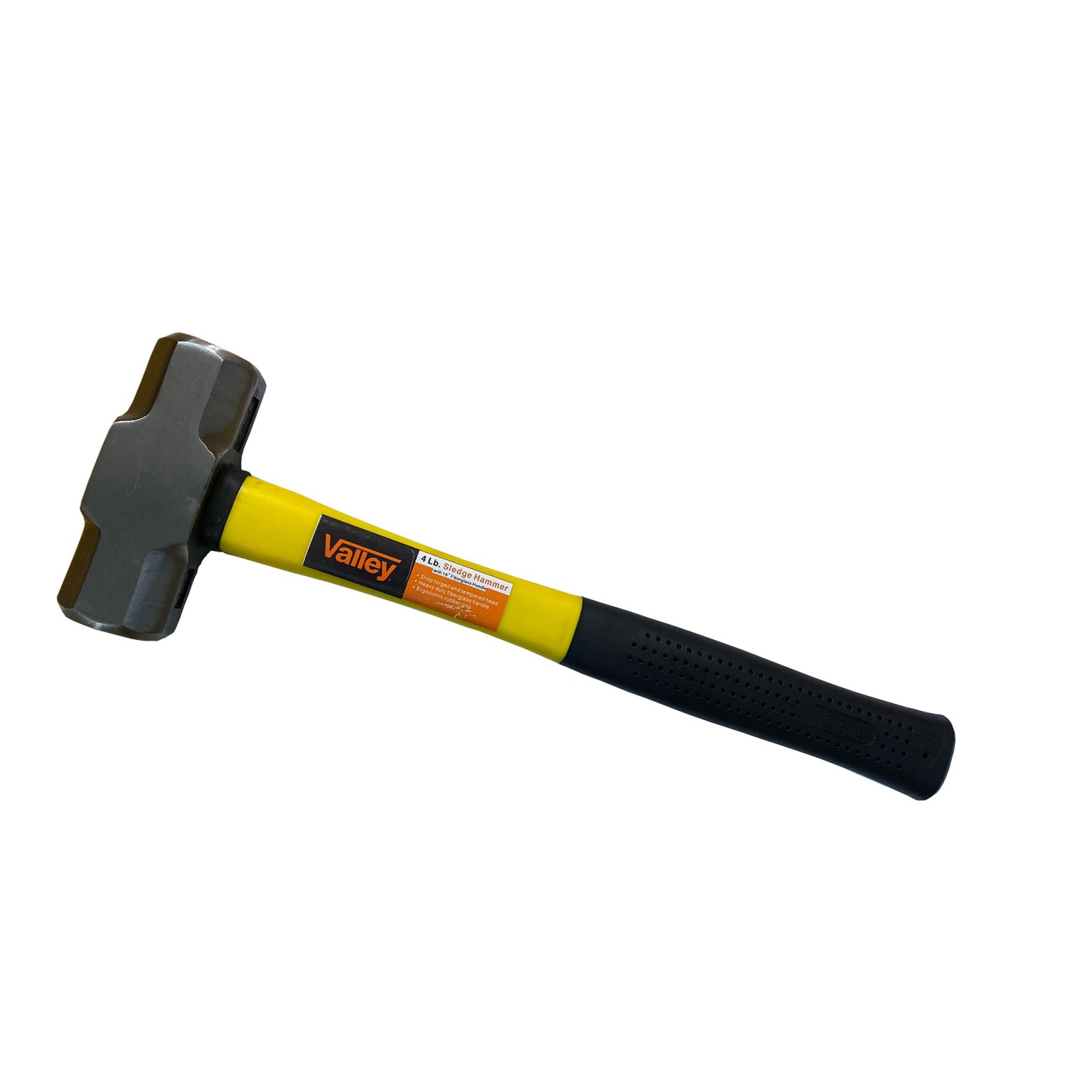 4 LB. SLEDGE HAMMER, 16" FIBERGLASS HANDLE - Valley Industries Corporation