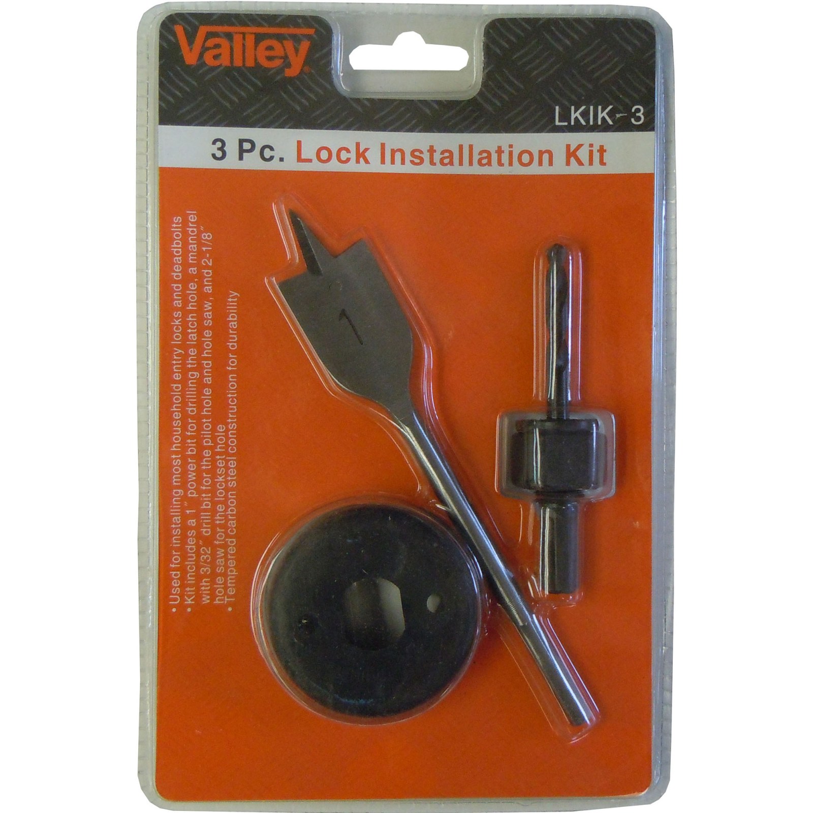 3 PC. DOOR LOCK INSTALLATION KIT - Valley Industries Corporation