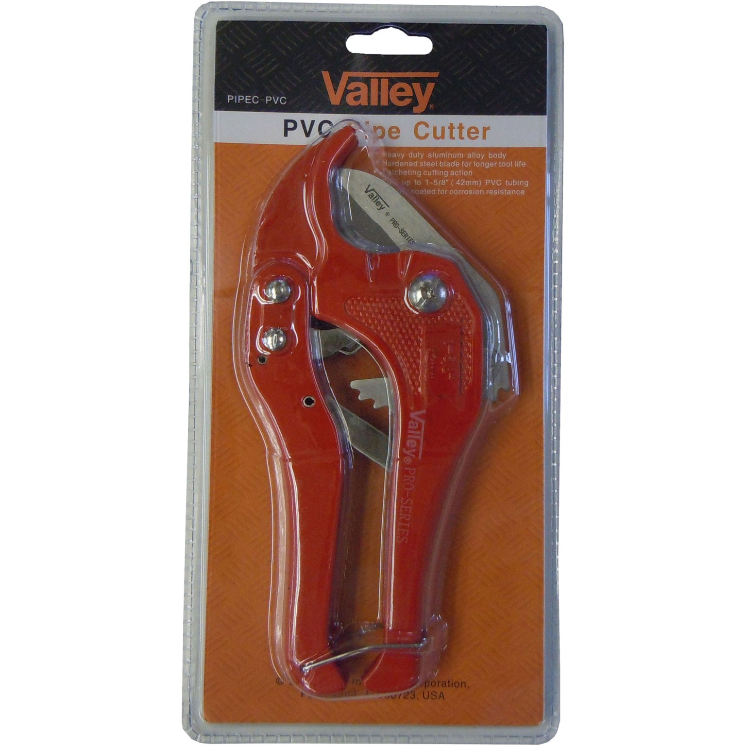 PVC PIPE CUTTER RATCHETING, 1-5/8" CAPACITY - Valley Industries Corporation